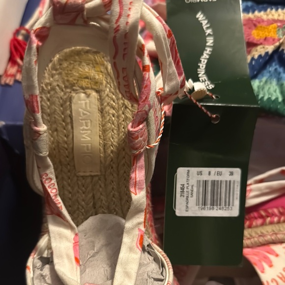FARM Rio | Shoes | Farm Rio Fruit Juice Espadille Platform Sandals ...
